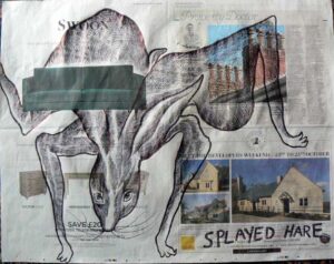 Splayed Hare | Ronald Rae Sculpture