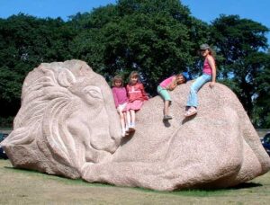 Lion with Friends | Ronald Rae Sculpture