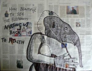 Nursing us back to Health | Ronald Rae Sculpture